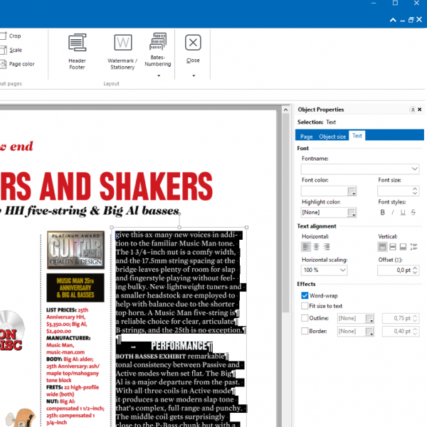 Edit PDF files and documents with PixelPlanet "PDFeditor"