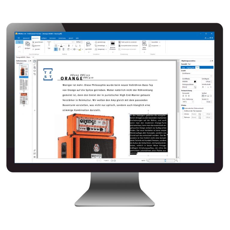 PDF Dokumente bearbeiten mit PixelPlanet "PDF Editor"