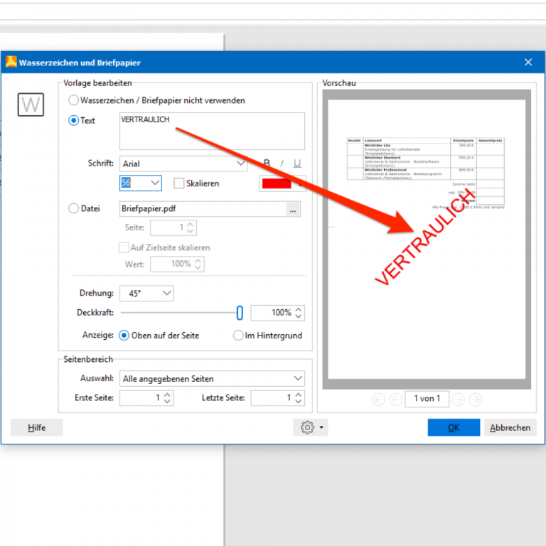 PdfEditor - PDFs mit deinem Briefpapier hinterlegen